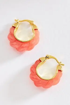 Loren Hope Alani Hoop Earrgs - Pink