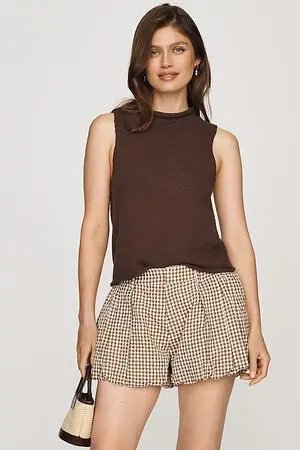 Astr The Label Margeen Pleated High-waisted Shorts