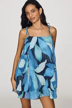 Dress The Population June Dress - Blue Floral