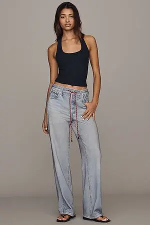 Rag & Bone Miramar High-rise Wide-leg Terry Jeans - Brighton