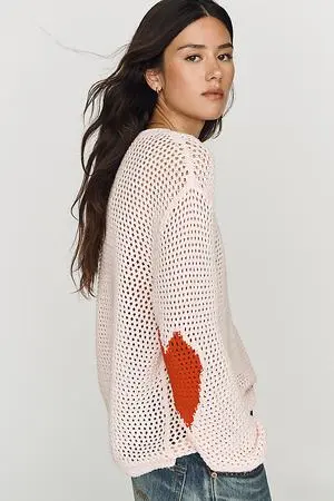 KERRI ROSENTHAL Open-stitch Pullover