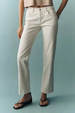 7 For All Mankind Callie Low-rise Straight-leg Jeans