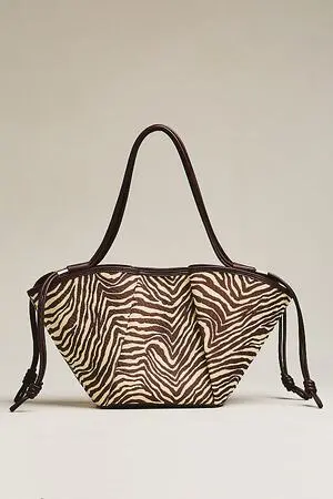 Dolce Vita Maro Raffia Tie Bag - Zebra
