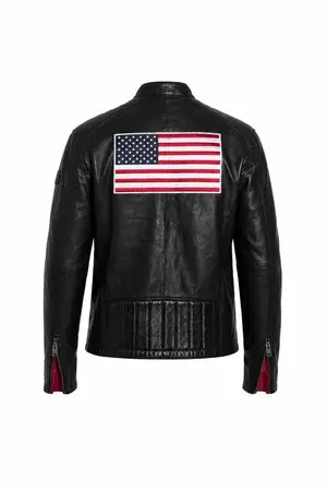 Mauritius George Uf Leather Jacket - Black