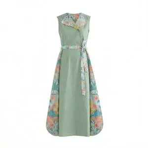 MAISON QALA Daylily Dress - Green