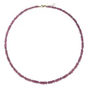 BOMBYX HOUSE Garnet And Obsidian Beaded Necklace - Red