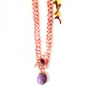 Persia Donà Jewelry Amethyst Dream Necklace - Pink