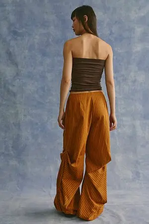 Free People Maribella Balloon Silhouette Pants - Olive Combo