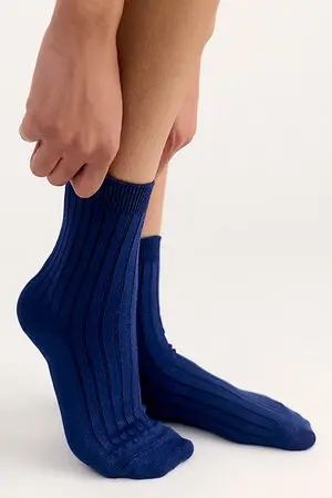 LE BON SHOPPE Glitter Her Socks - Sapphire Glitter