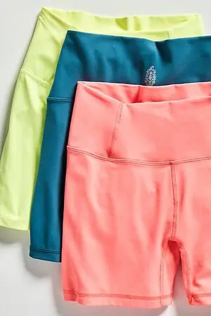 Free People Never Better High-Rise 5" Biker Shorts Riptide