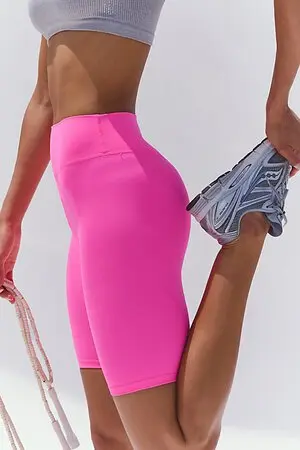 Free People Epic High-rise 9" Biker Shorts - Hot Pink