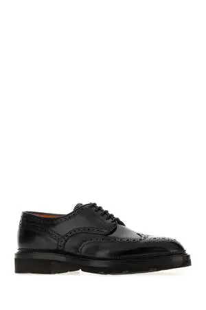 Santoni Leather Emil Lace-up Shoes