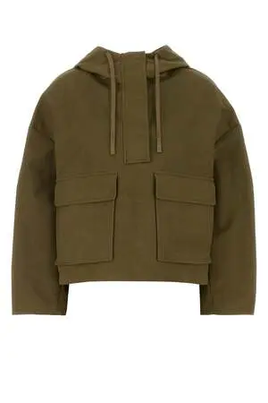 Herno Army Cotton Blend Jacket - Green