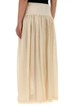 THE ROW Cream Cotton Berenice Wide-leg Pant