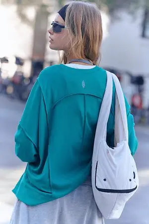 Free People All My Love Long Sleeve - Green Frost