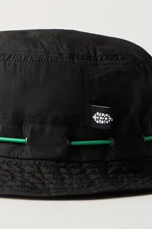 Free People Cotton Bucket Hat With Contrast Drawcord