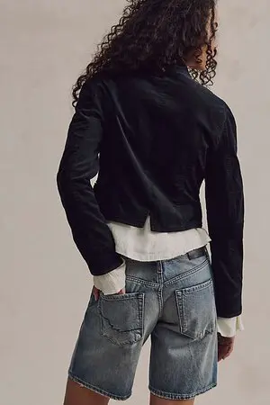 Free People Cloud Nine Ruffle Cadet Jacket