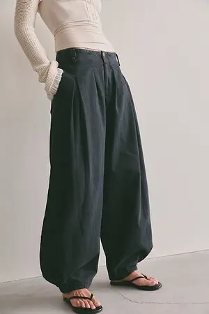 Free People At Bay Trousers Black