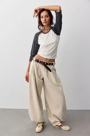 Free People At Bay Trousers - Undyed Natural