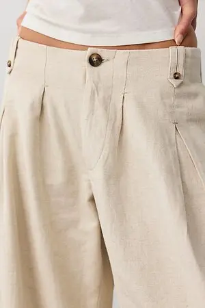 Free People At Bay Trousers - Undyed Natural
