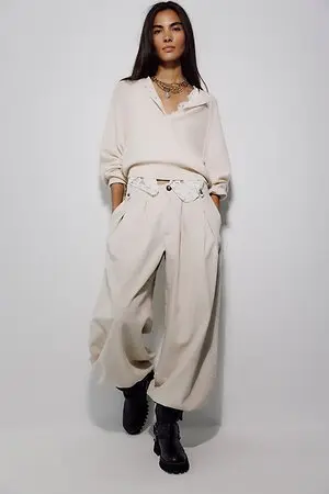 Free People At Bay Trousers - Undyed Natural