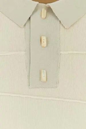 NAMACHEKO Sand Viscose Blend Syl Bandage Polo Shirt