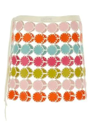 My Beachy Side Multicolor Crochet Mini Skirt