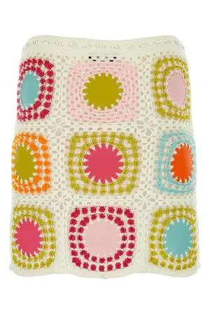 My Beachy Side Multicolor Crochet Mini Skirt