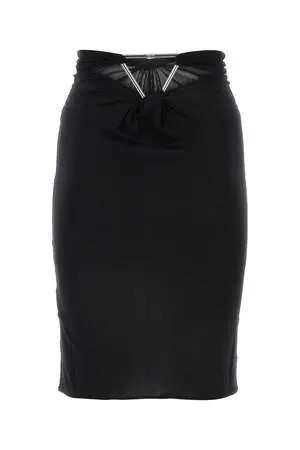 Coperni Stretch Nylon Skirt With Logo Detail