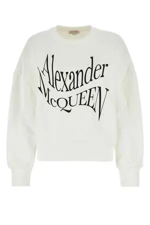 Alexander McQueen Cotton Sweatshirt - White