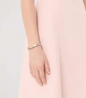 Valentino Garavani Leather Vlogo Signature Bracelet - Pink