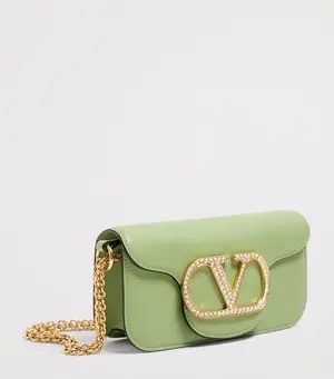 Valentino Garavani Small Leather Locò Shoulder Bag