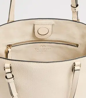 Valentino Garavani Leather Rockstud Tote Bag