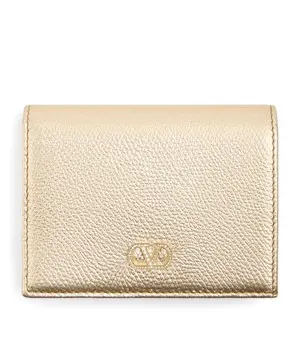 Valentino Garavani Leather Vlogo Signature Wallet - Pink