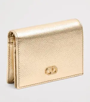 Valentino Garavani Leather Vlogo Signature Wallet - Pink