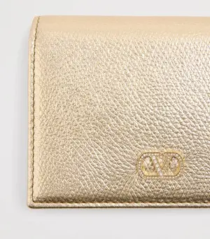 Valentino Garavani Leather Vlogo Signature Wallet - Pink
