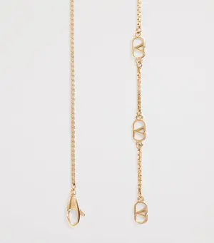 Valentino Garavani Crystal Vlogo Signature Pendant Necklace