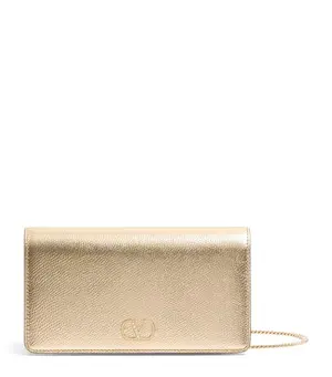 Valentino Garavani Mini Leather Vlogo Signature Shoulder Bag - Pink