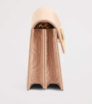 Valentino Garavani Moiré Vlogo Signature Chain Wallet - Pink