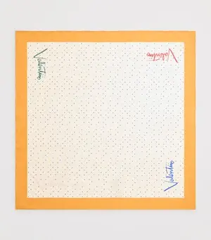 Valentino Garavani Silk Polka Dot Scarf