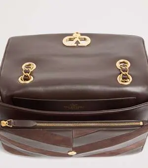 Valentino Garavani Lambskin Chevron Djuna Shoulder Bag