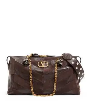 Valentino Garavani Medium Leather Panthea Tote Bag