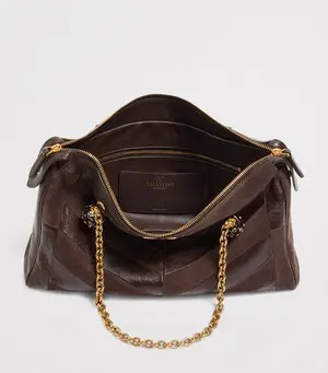 Valentino Garavani Medium Leather Panthea Tote Bag