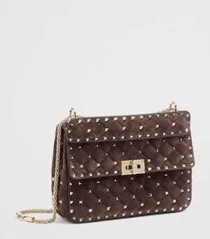 Valentino Garavani Medium Leather Rockstud Spike Top-handle Bag