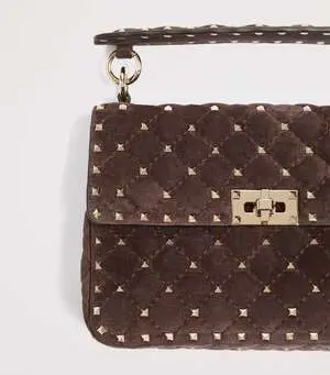 Valentino Garavani Medium Leather Rockstud Spike Top-handle Bag