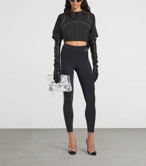 Balenciaga Lambskin Le City Clutch Bag - Silver
