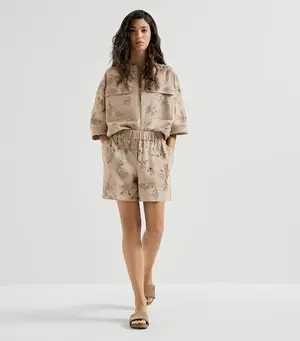 Brunello Cucinelli Cotton Organza Bermuda Shorts