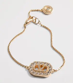 Valentino Garavani Crystal Vlogo Signature Bracelet