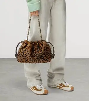 Loewe Medium Shearling Flamenco Purse