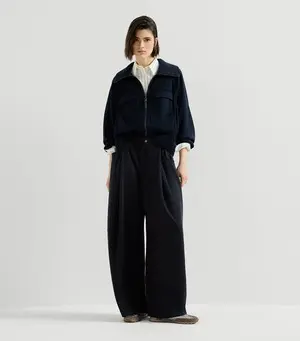 Brunello Cucinelli Cotton-silk Interlock Track Pants
